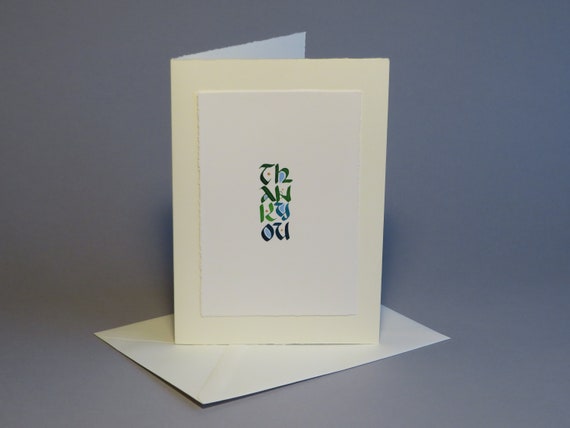 Thank You stacked lettering | Etsy