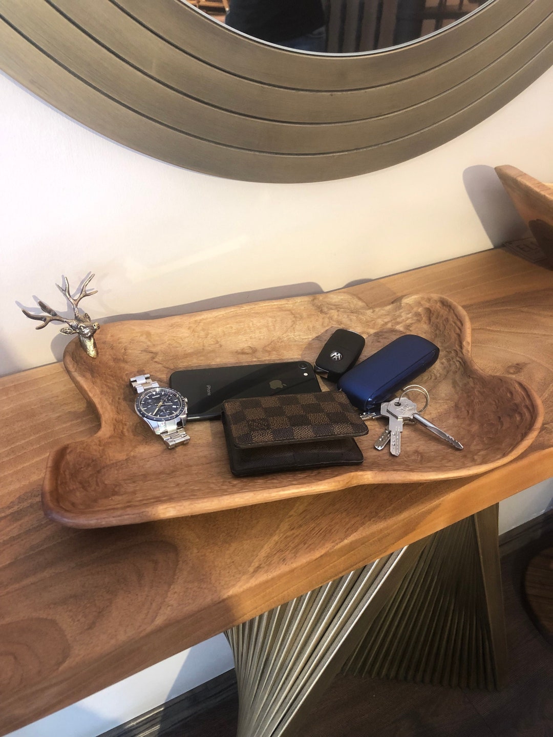 Stag Organizer Tray, Rustic Wooden Tray, Gift for Hunters, Wine Party ...