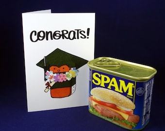 Riceball Graduation Congratulations Greeting Card Folded - Etsy