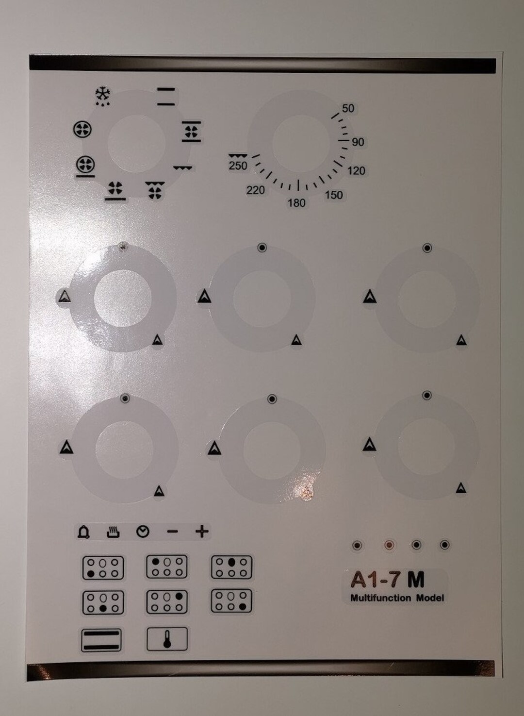 SMEG A1-7 Multifunction Compatible Fascia Sticker Set - Etsy