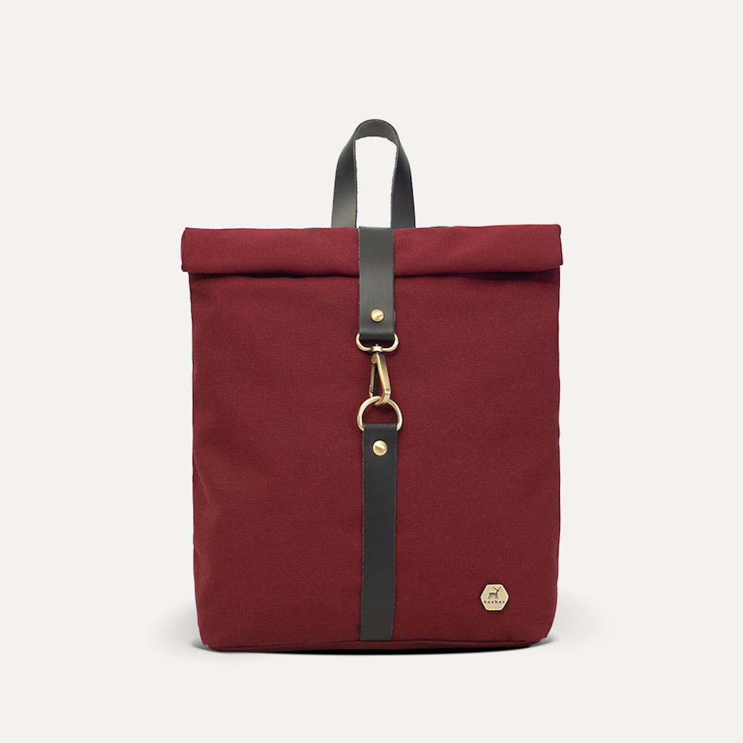 Rolltop Backpack,mini Backpack,rolltop,women Bacpack,canvas Backpack - Etsy