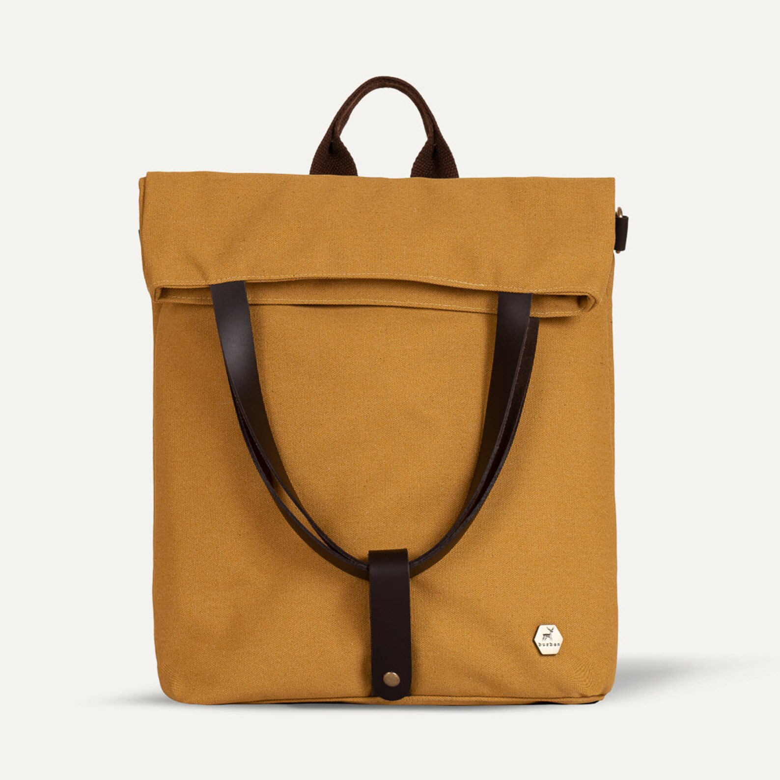 Backpack-tote-shoulder Bag, Convertible Bag, Canvas and Leather ...