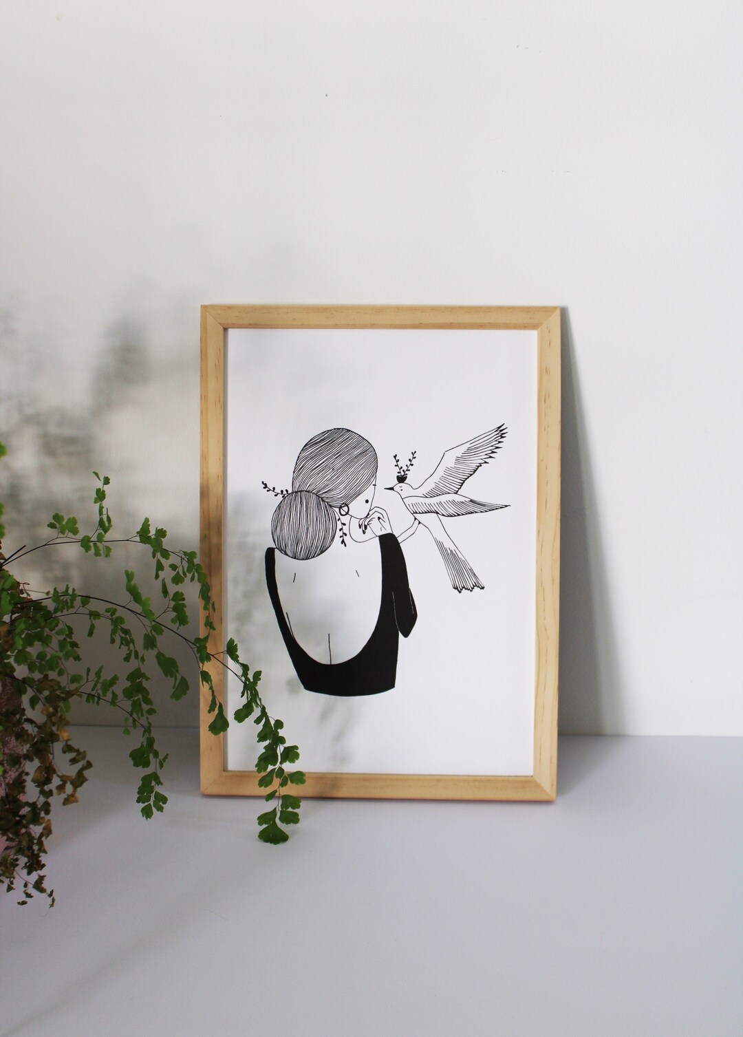 A4 Poster - Face to Face - Poetic Illustration - Etsy
