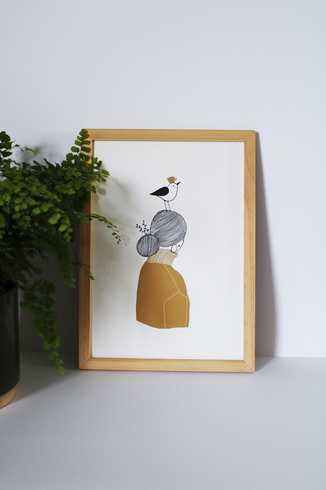 A4 Poster - Cozy Duo - Poetic Illustration - Etsy