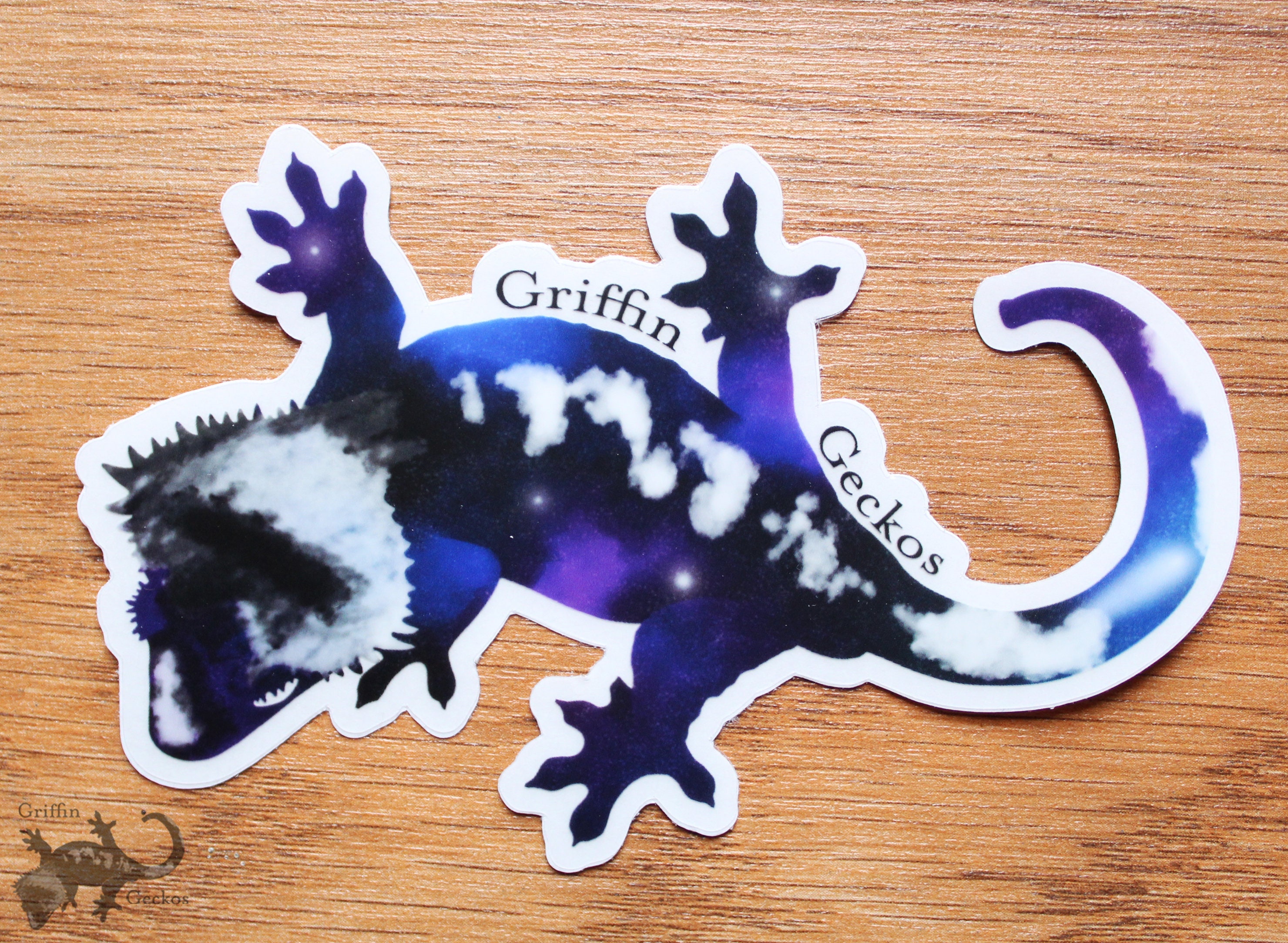 Galaxy Gecko Sticker - Etsy