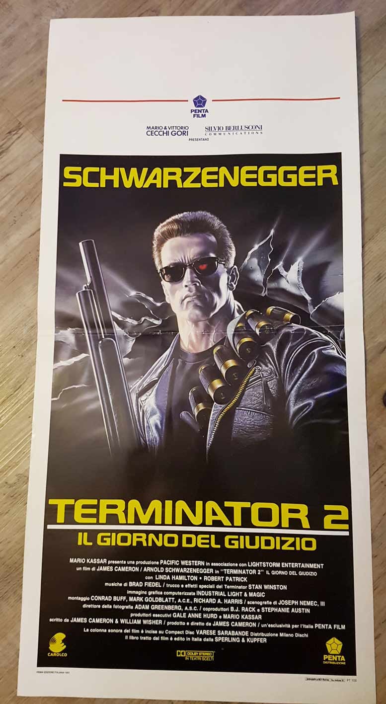 Original Italian Poster "terminator 2" - Etsy