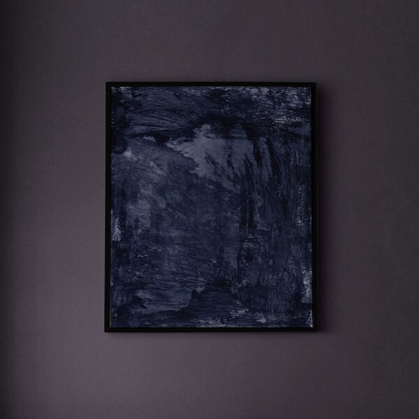 Dark Blue Art - Etsy