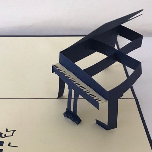 Grand Piano Pop up Card - Etsy