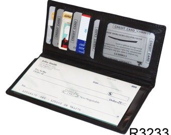 Checkbook Credit Card Wallet | Etsy