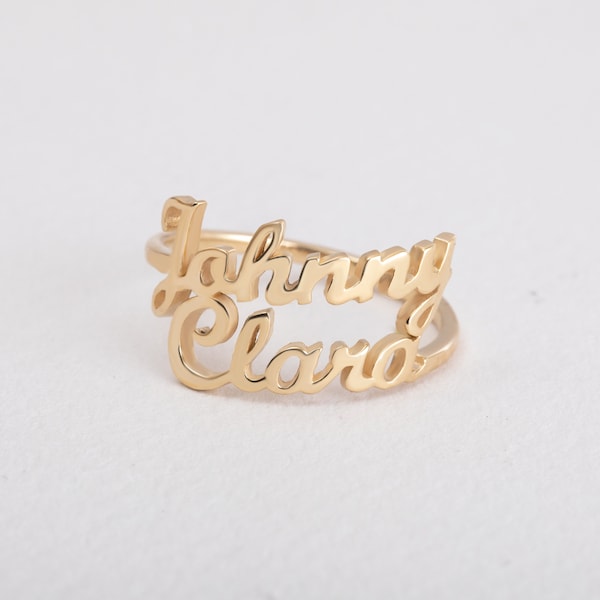 Name Ring Gold - Etsy
