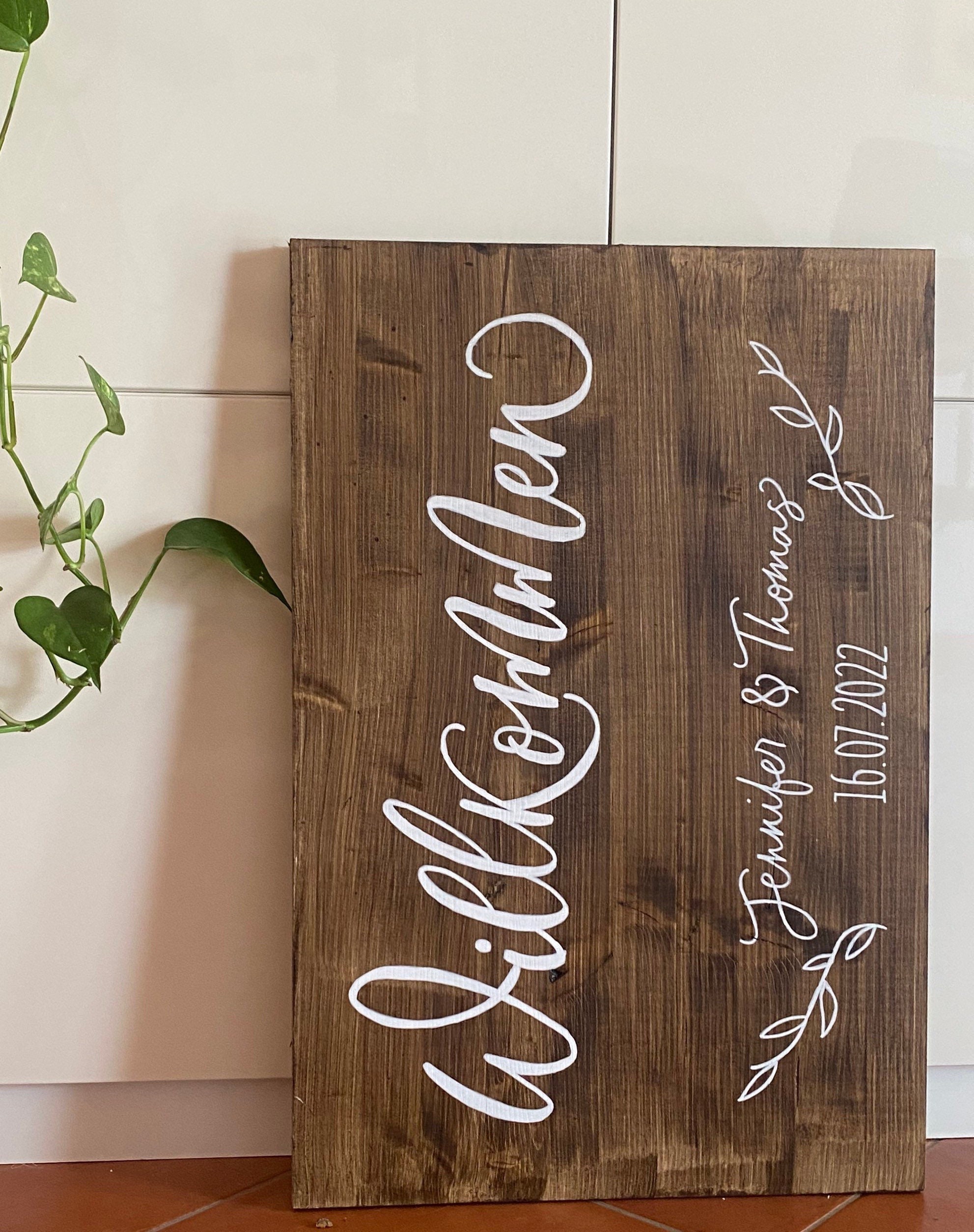 Welcome Sign, Wooden Sign, Welcome, Handpainted, Hand Painted - Etsy