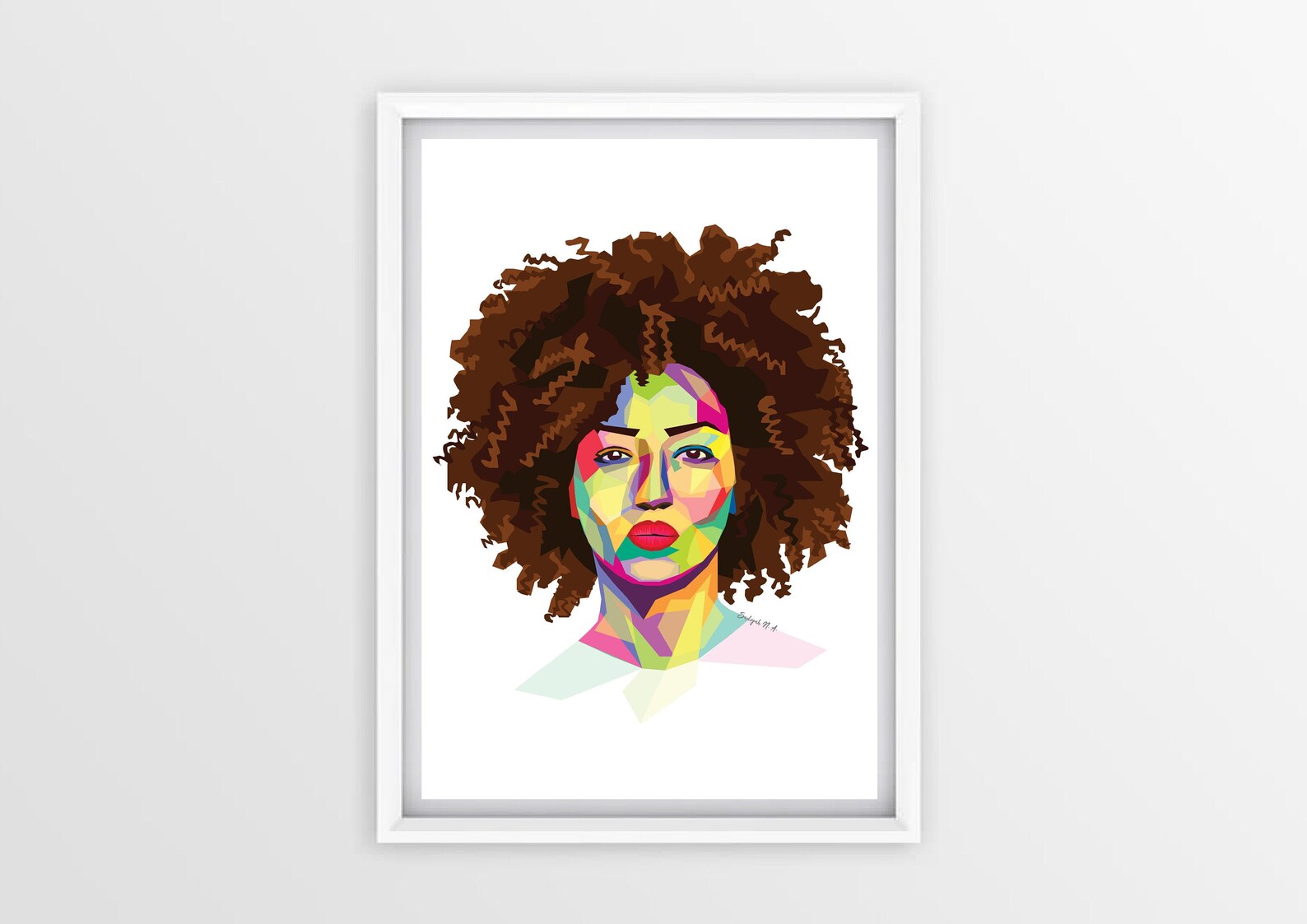 Curly Hair - Wall Art Digital Art Printable for Instant Download - Etsy UK