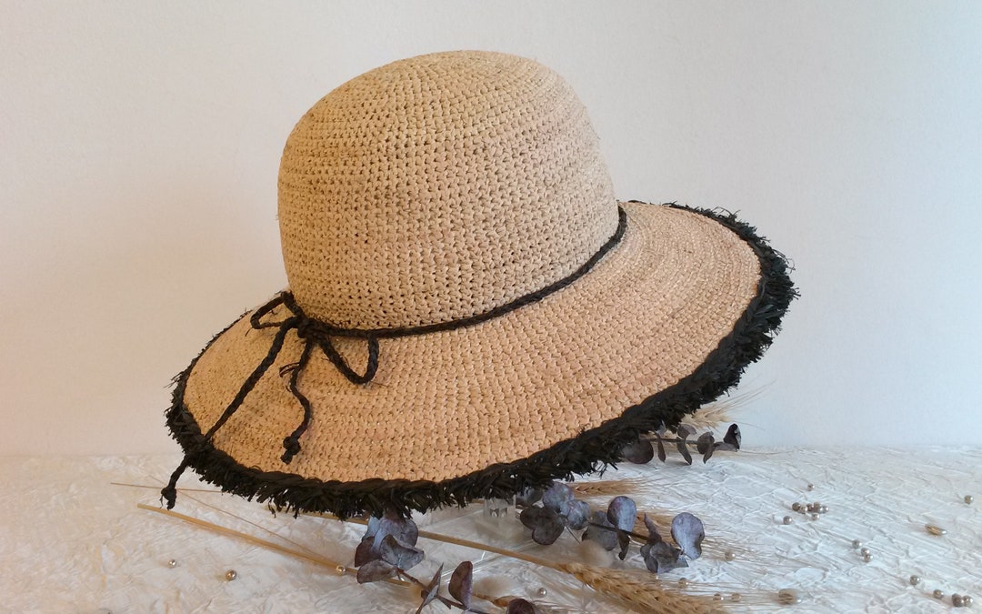 Capeline in Natural Raffia Summer Capeline in Raffia Summer - Etsy