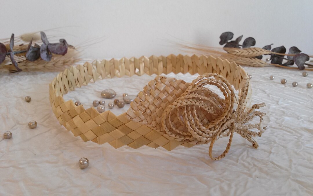 Straw Bridal Crown, Wedding Crown, Ceremonial Crown, Straw Crown for ...