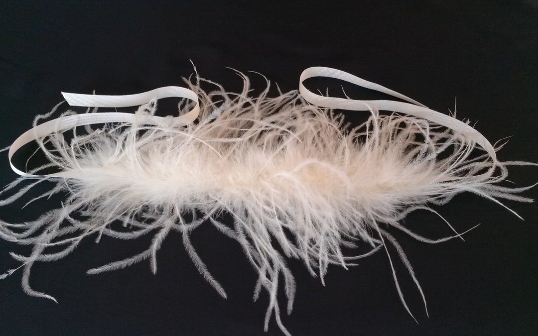 Ostrich Feather Belt for the Bride, Belt for the Bride, Wedding Crown ...