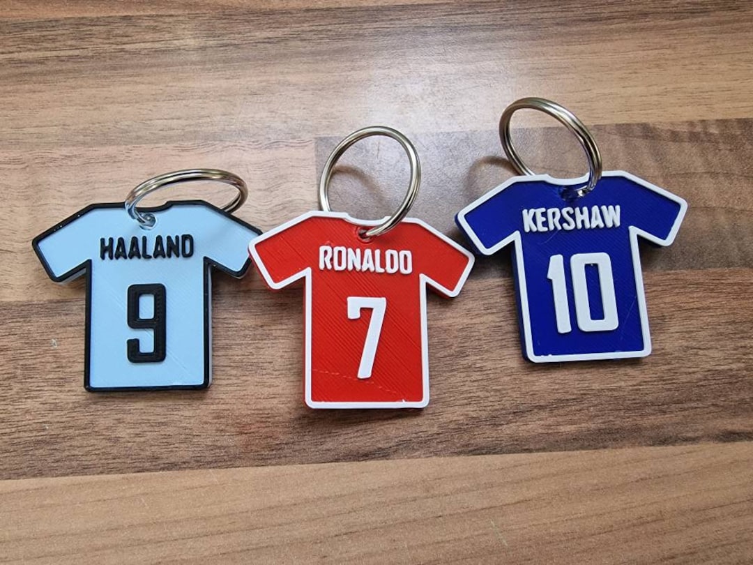 Personalised Football Shirt Keyrings - Etsy