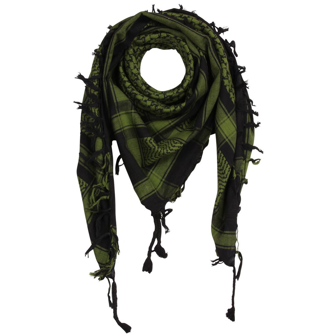 Face Mask Pali Cloth Black Green-grass Green Kufiya PLO Cloth - Etsy