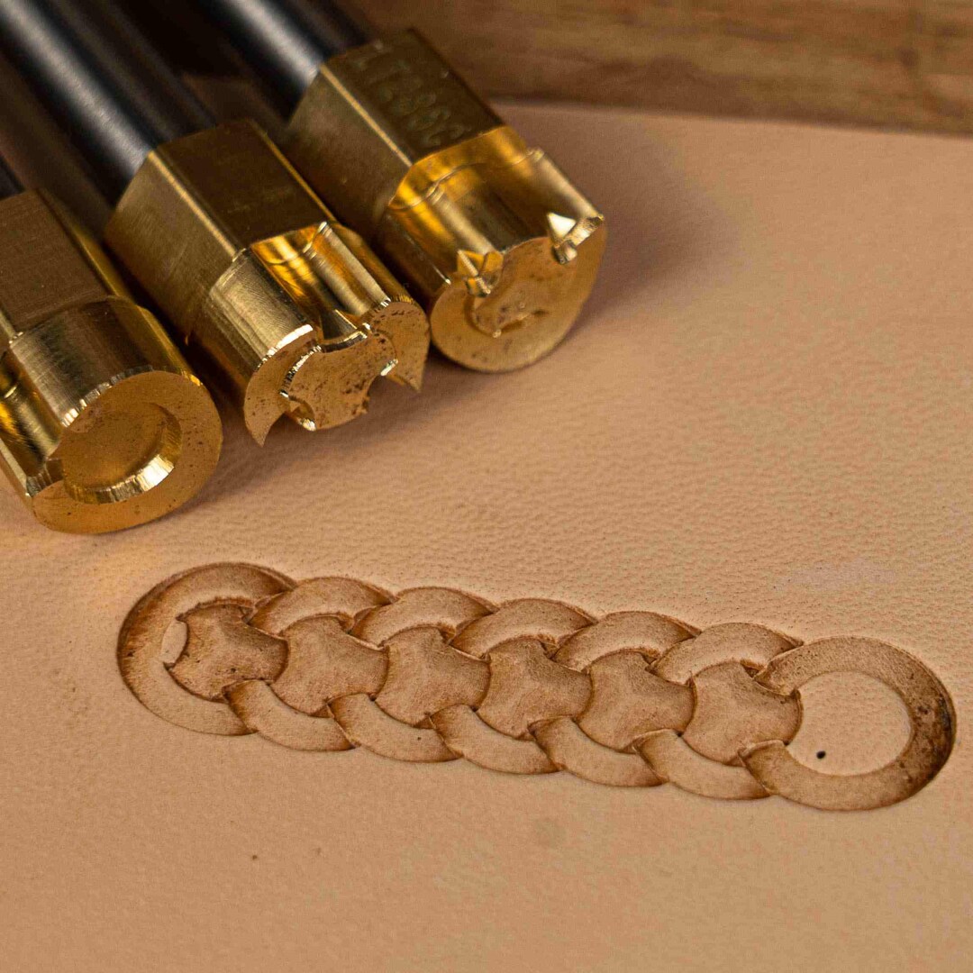 LT286ABC Geometric Leather Stamping Tool–chain Link Geometric 12x10mm ...