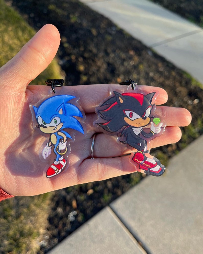 Sonic Acrylic 2.5" Keychains - Etsy