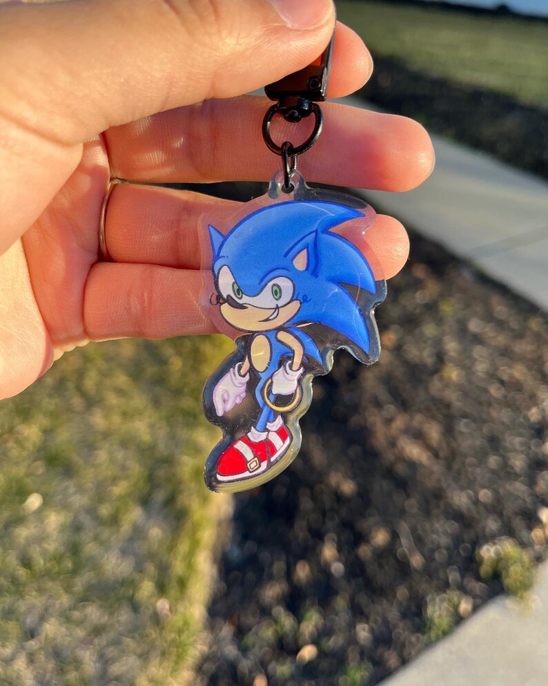 Sonic Acrylic 2.5" Keychains - Etsy