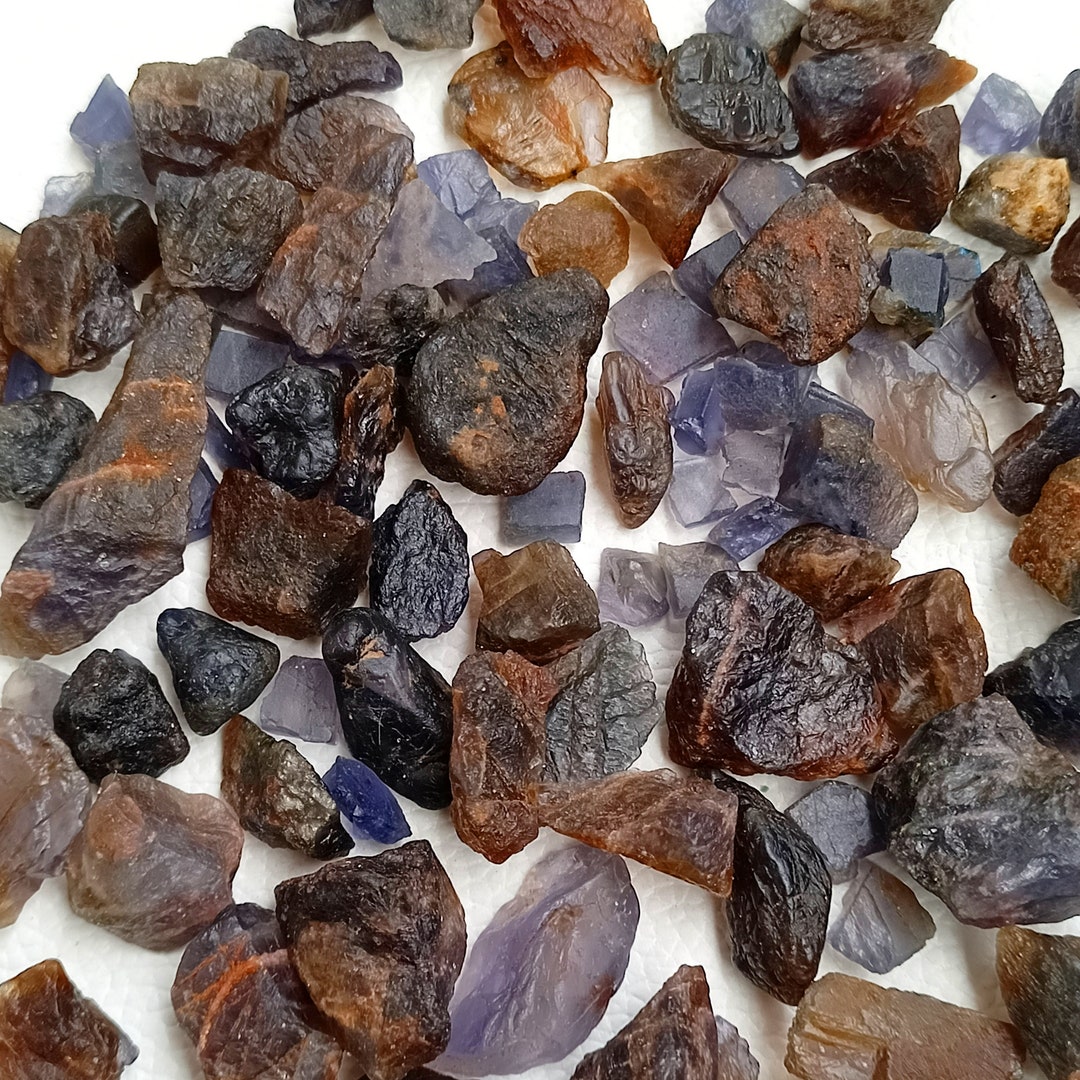 Raw Iolite Crystal, Rough Iolite Stone, Natural Iolite Chunks, Healing ...