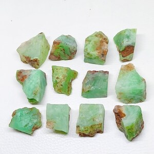Chrysoprase Rough Stone, Raw Chrysoprase Crystal, Raw Crystals Bulk ...