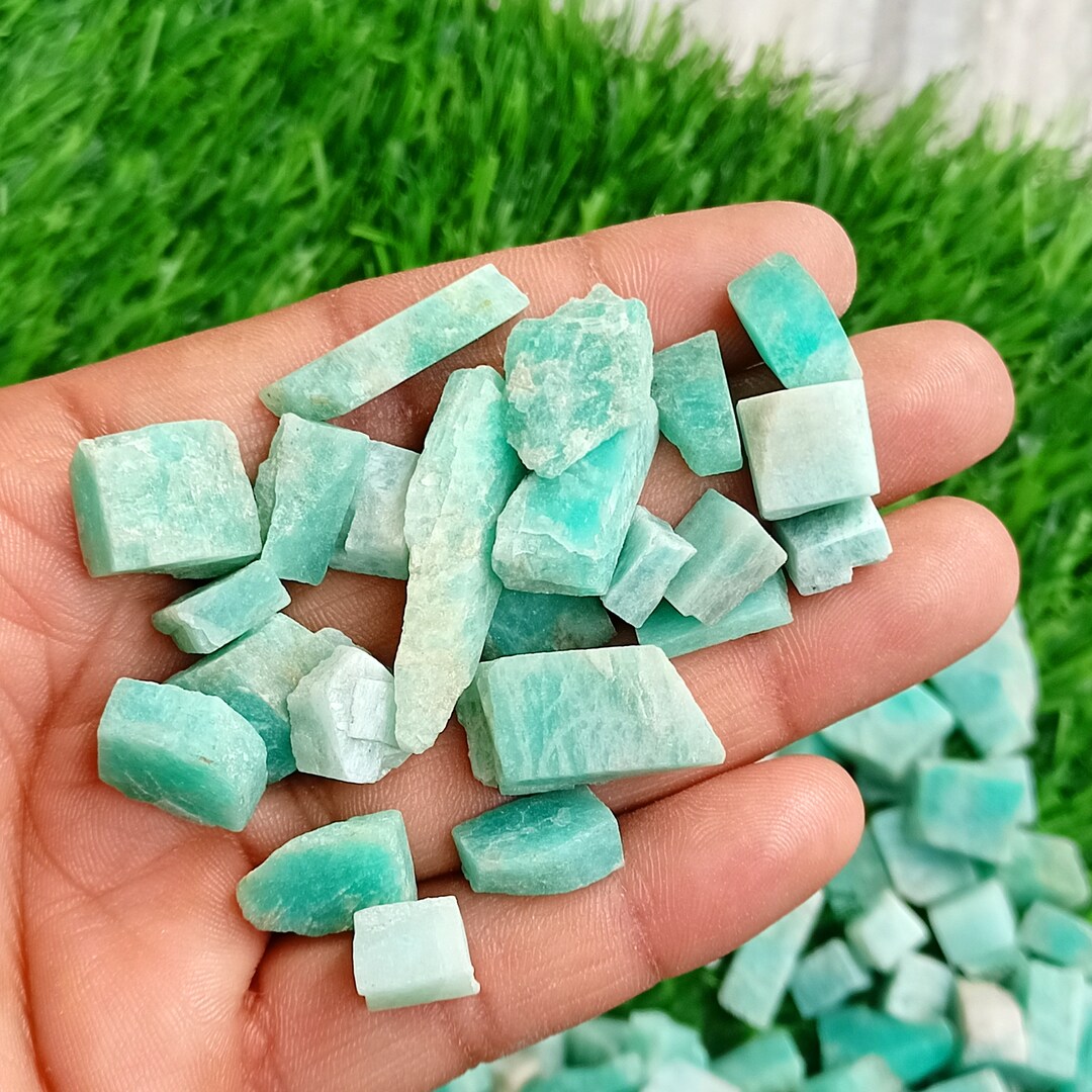 Amazonite Rough Stone, Raw Amazonite Crystal, Sacral Chakra Crystal ...