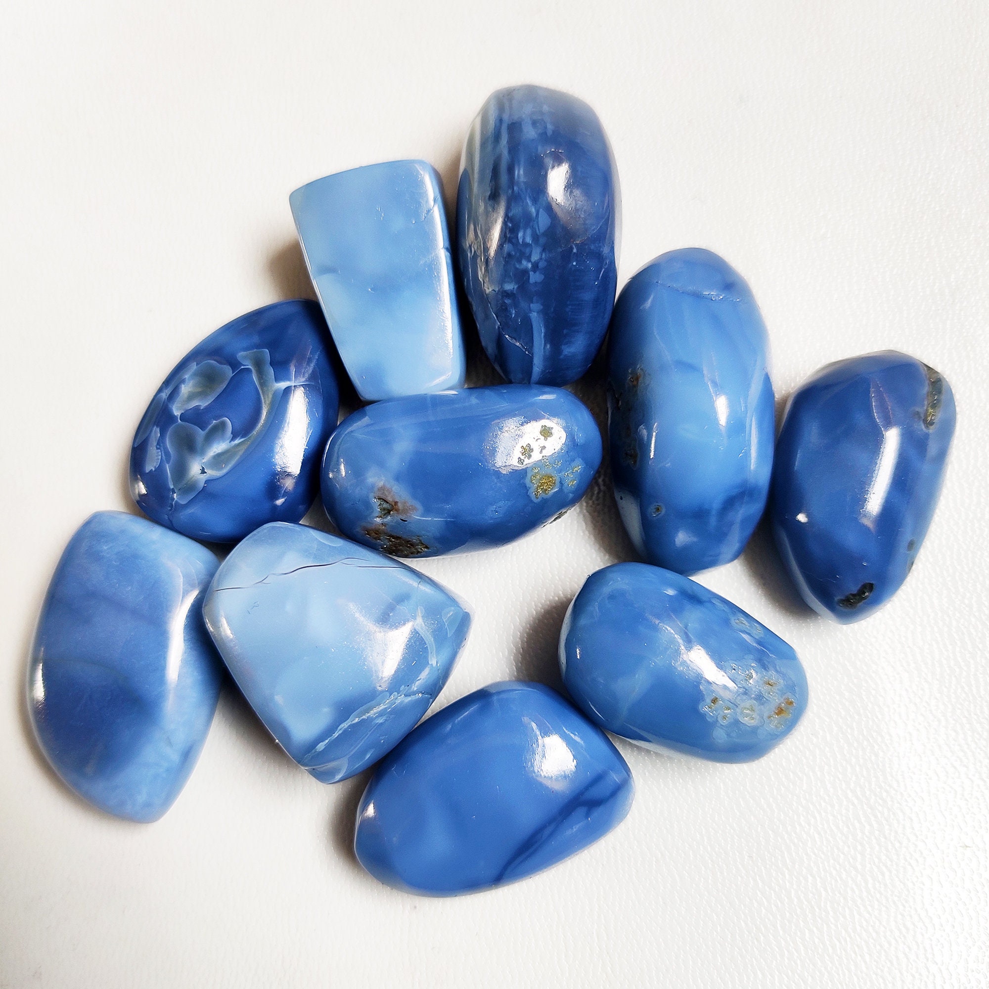 Blue Opal Tumble Stone Opal Tumble Blue Opal Loose Tumbled | Etsy