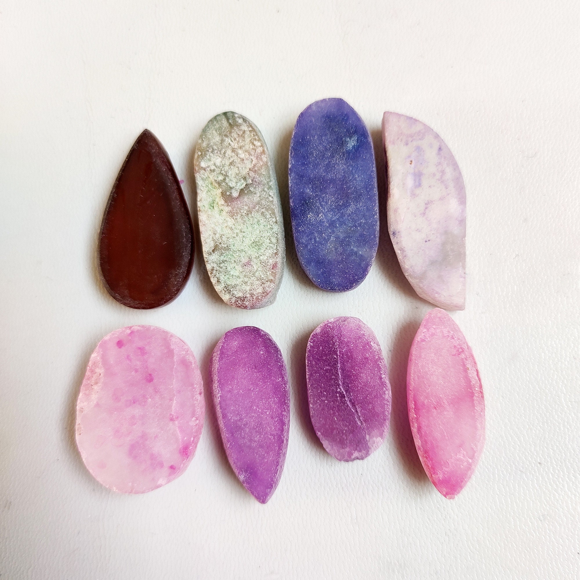 Mix Color Druzy Agate Druzy Crystal Natural Druzy Cabochon - Etsy France