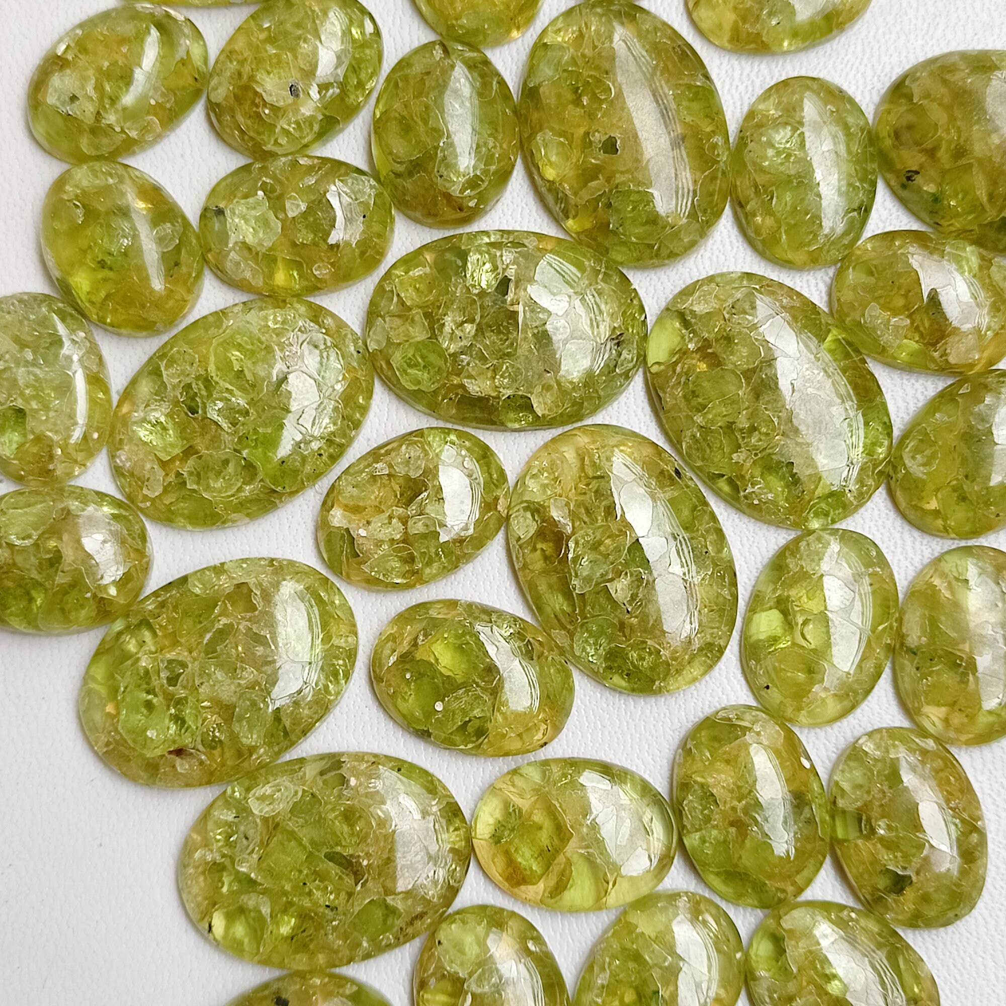 Peridot Cabochon Peridot Stabilized Gemstone Peridot Stone - Etsy
