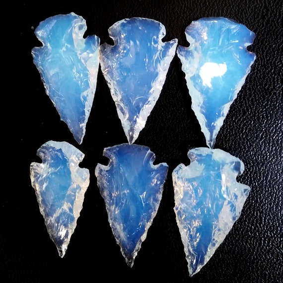 Opalite Arrowheads Metaphysical Glass Crescent Arrowhead | Etsy