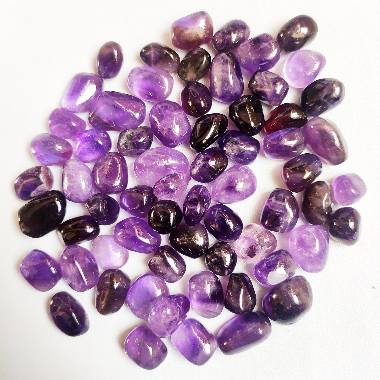 Amethyst Tumble Stone, Natural Amethyst Crystal, Amethyst Loose Tumbled ...