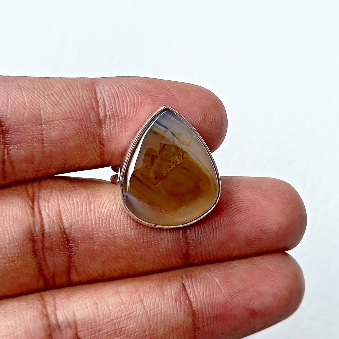 Montana Rings, Gemstone Rings, Dainty Boho Crystal Rings, 925 Sterling ...