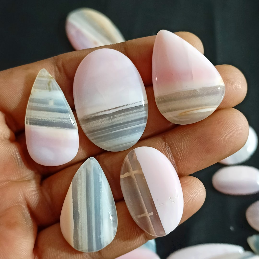 Pink Opal Crystal, Pink Opal Cabochon, Wholesale Pink Opal Lot AAA ...