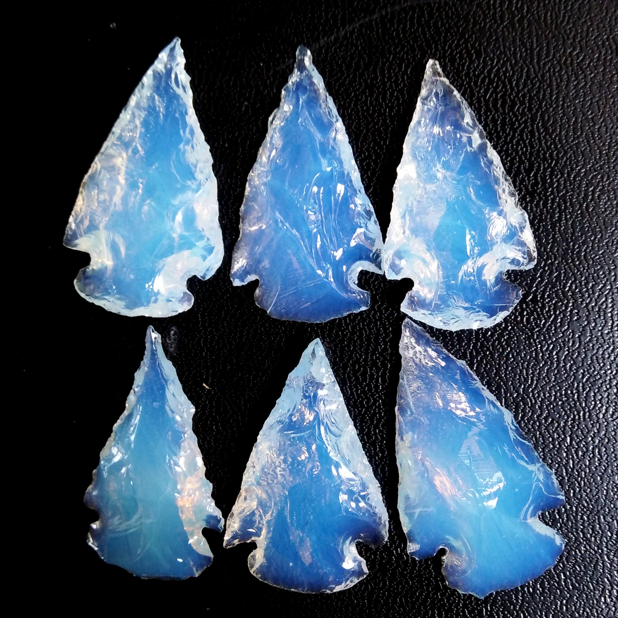 Opalite Arrowheads Metaphysical Glass Crescent Arrowhead - Etsy