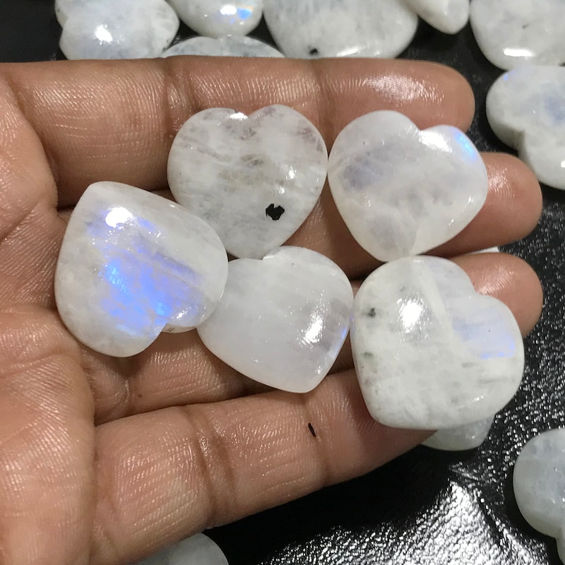 Moonstone Heart - Etsy