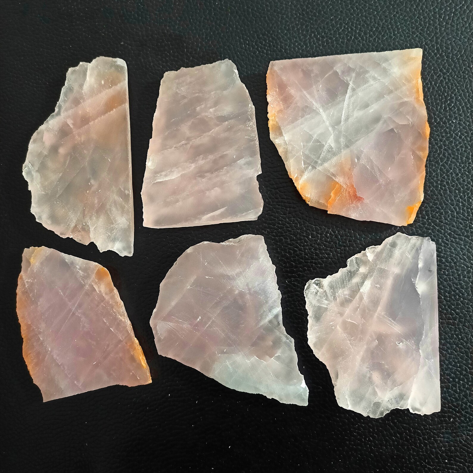 Rose Quartz Slab, Natural Rose Quartz Slice, Rose Quartz Gemstone Slab ...