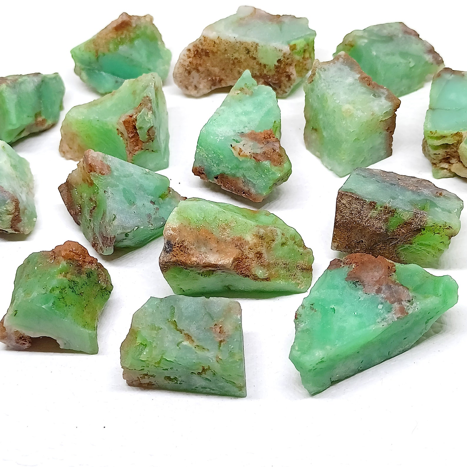 Chrysoprase Rough Stone, Raw Chrysoprase Crystal, Raw Crystals Bulk ...