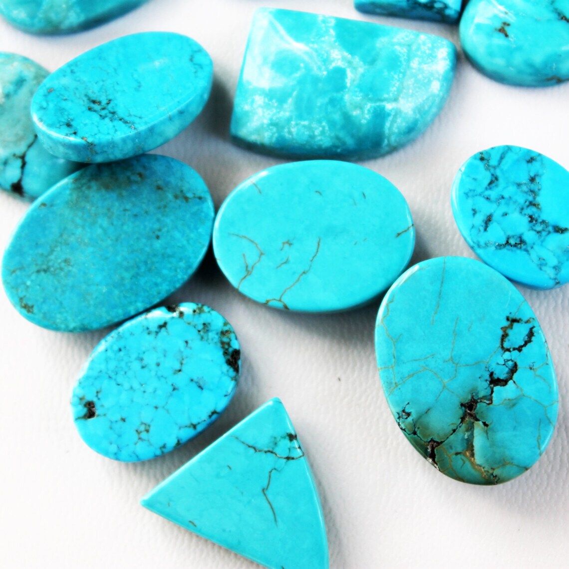 Howlite Crystal Cabochon Blue Howlite Turquoise Color | Etsy