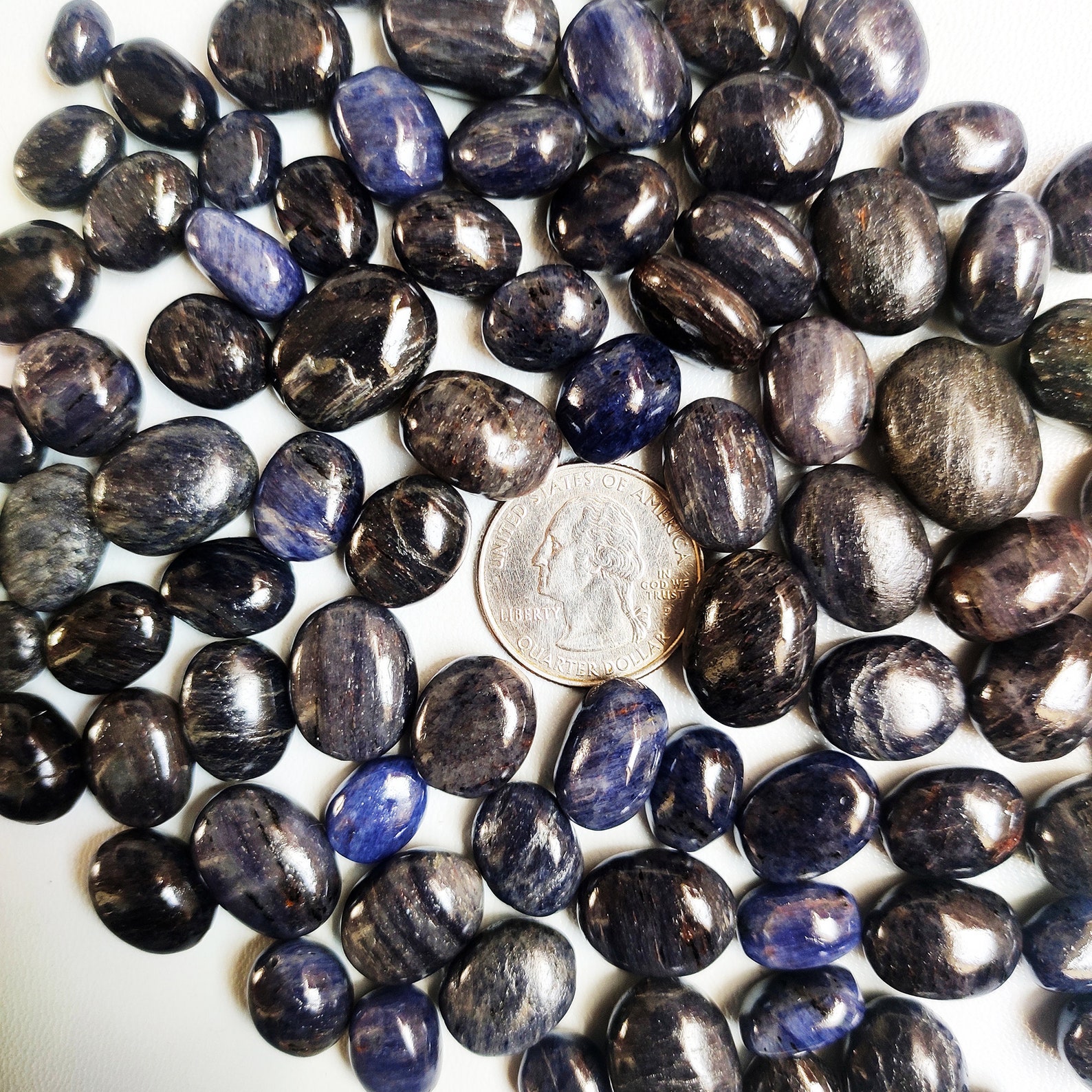 Natural Iolite Tumble Stone Iolite Crystal Iolite Loose - Etsy