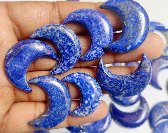 Natural Obsidian Moon Snowflake Obsidian Crescent Half Moon - Etsy