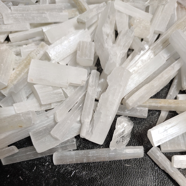 Selenite Shards, Selenite Sticks, Selenite Slab, Selenite Stone ...