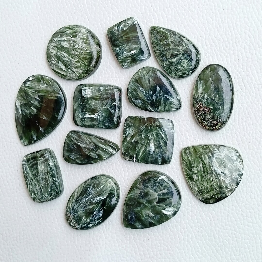 Seraphinite Gemstone, Bulk Seraphinite Cabochon, Wholesale Lot ...