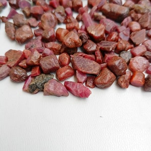 Raw Ruby Crystal, Natural Ruby Rough Stone, Red Ruby Gemstone, Raw Ruby ...