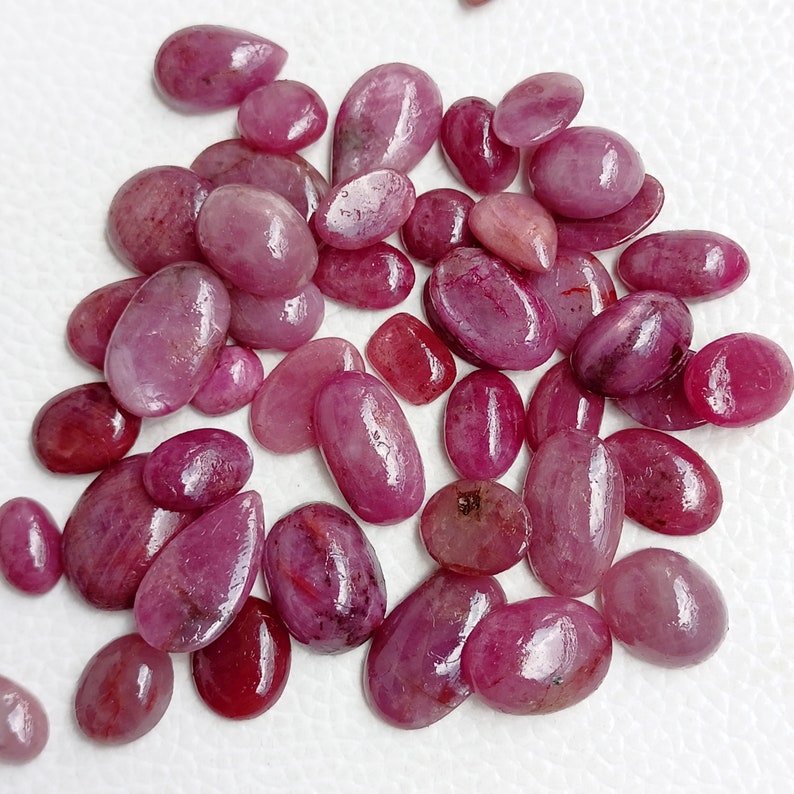 Ruby Cabochons, Ruby Gemstones: Natural Gemstone Beads for Jewelry ...