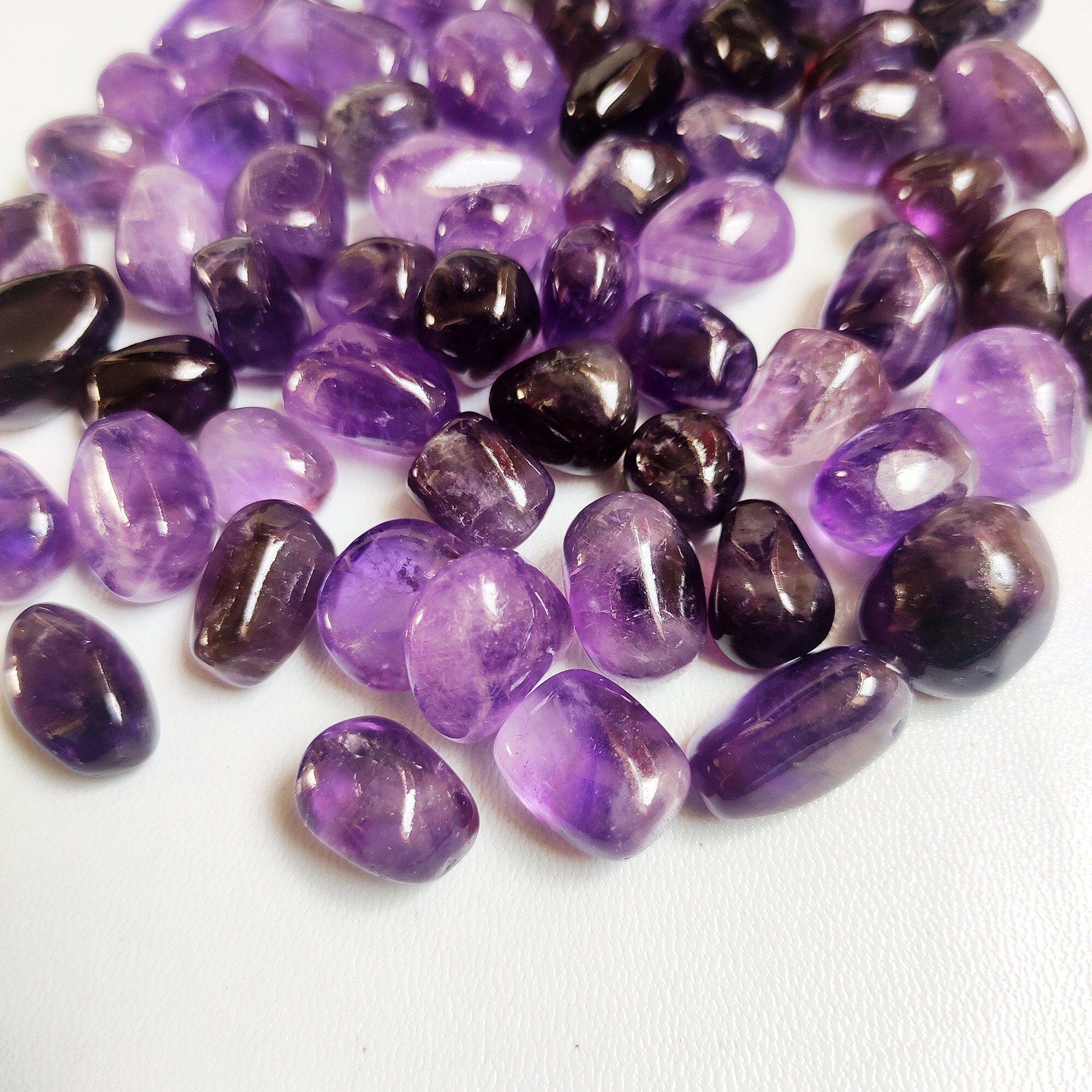Amethyst Tumble Stone, Natural Amethyst Crystal, Amethyst Loose Tumbled ...