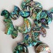 Abalone Shell Moon, Abalone Shell Crescent Half Moon Cabochon, Rainbow ...