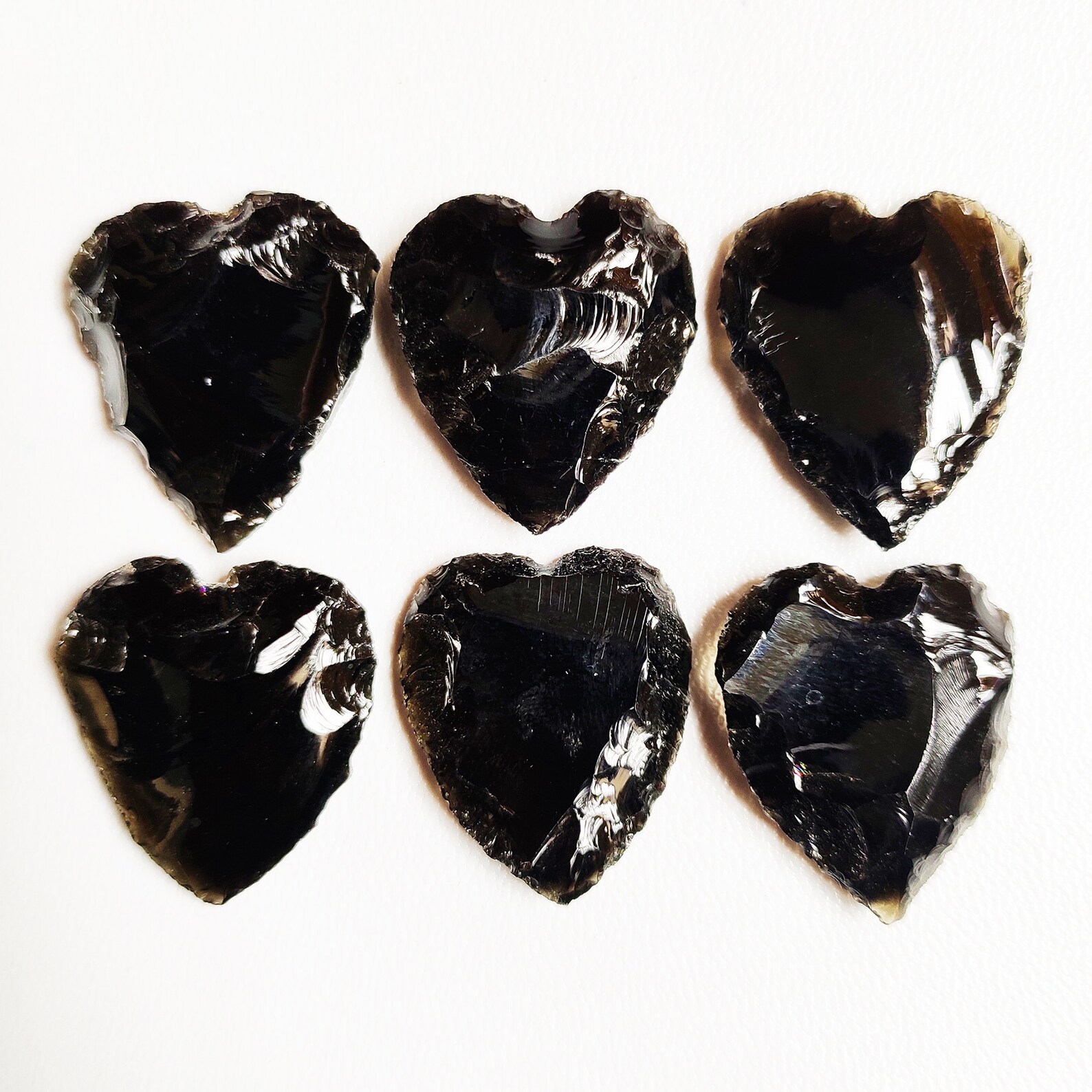 Obsidian Heart Obsidian Crystal Moon Black Obsidian Heart - Etsy