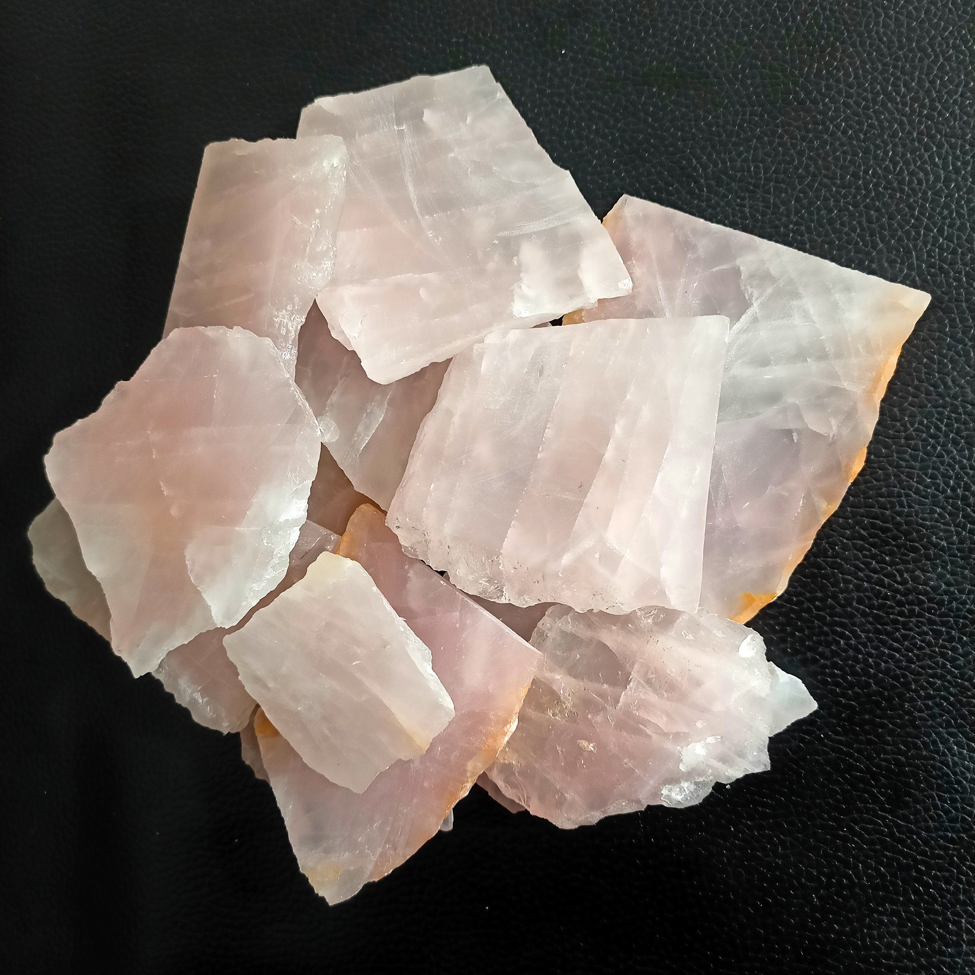 Rose Quartz Slab, Natural Rose Quartz Slice, Rose Quartz Gemstone Slab ...