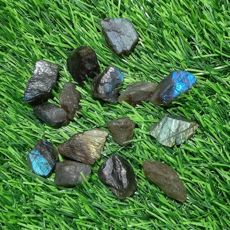 Raw Labradorite Crystal Labradorite Stone Chunks Bulk - Etsy